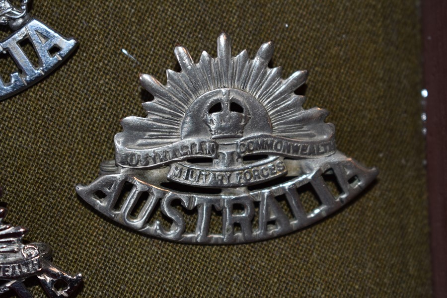 COLLECTION OF AUSTRALIAN RISING SUN BADGES