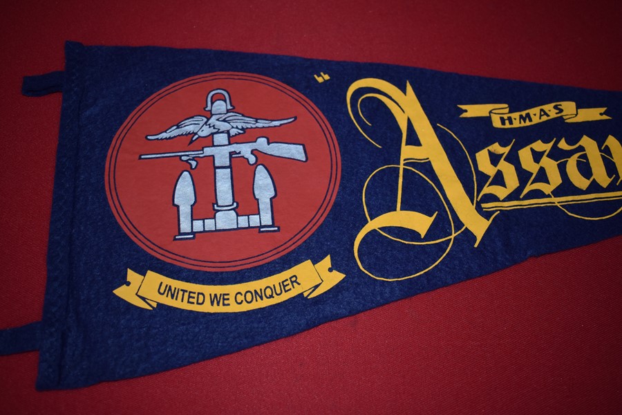 WW2 AUSTRALIAN PENNANT HMAS ASSAULT-SOLD