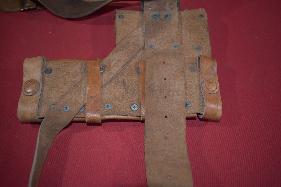 WW1 AUSTRALIAN PATTERN 1915 LEATHER WEBBING.-SOLD