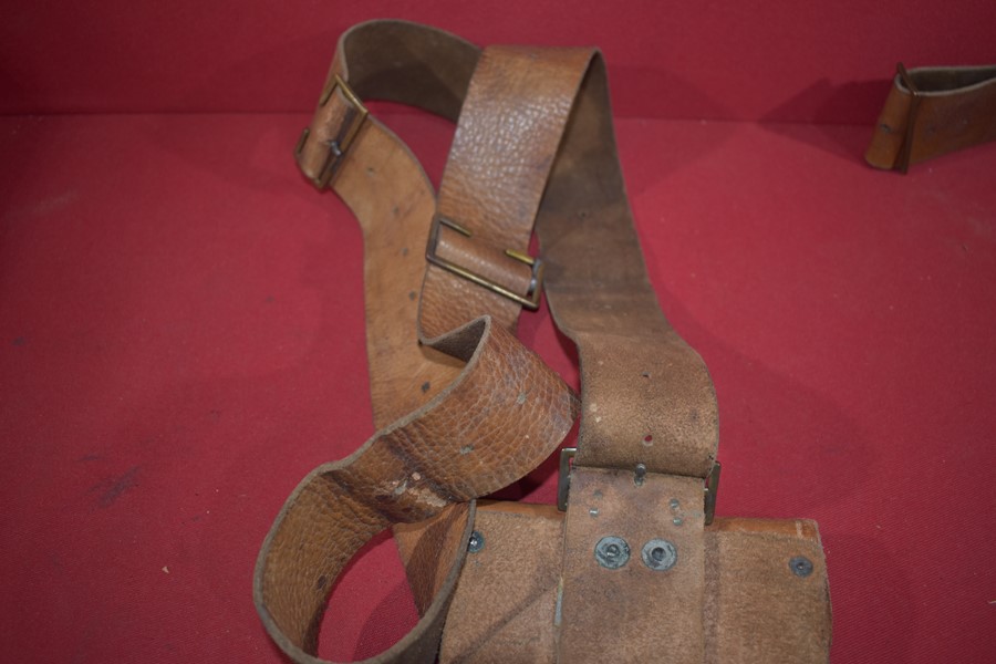 WW1 AUSTRALIAN PATTERN 1915 LEATHER WEBBING.-SOLD