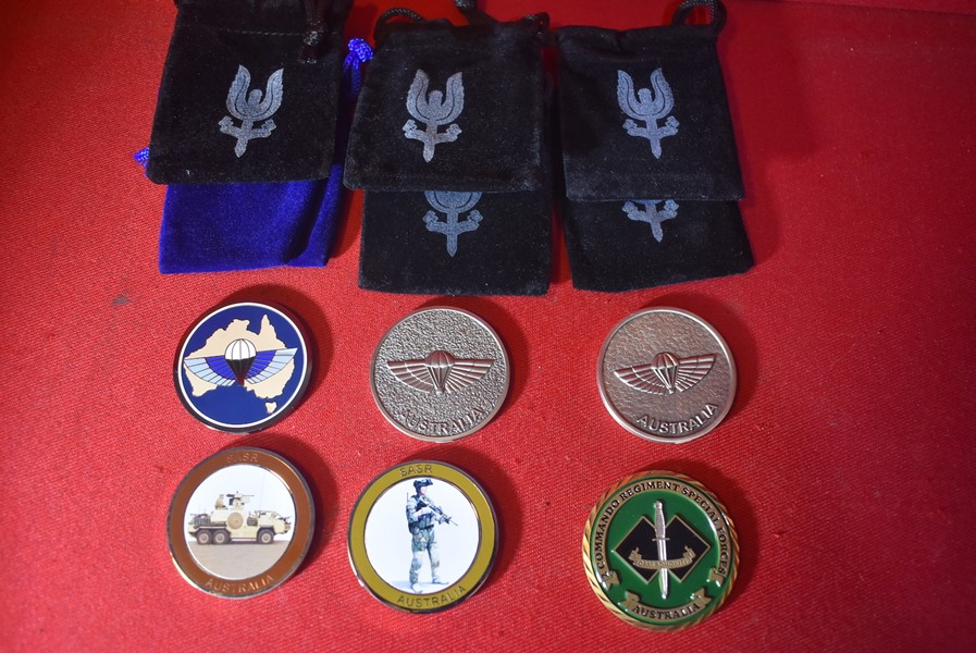 SASR AND 2ND COMMANDO REGIMENT CHALLENGE COINS-SOLD