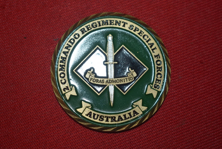 SASR AND 2ND COMMANDO REGIMENT CHALLENGE COINS-SOLD