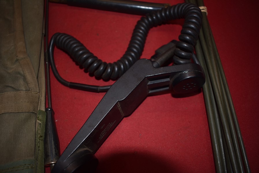 AN-PRC 77 RADIO SET ACCESSORIES AND BAG-SOLD