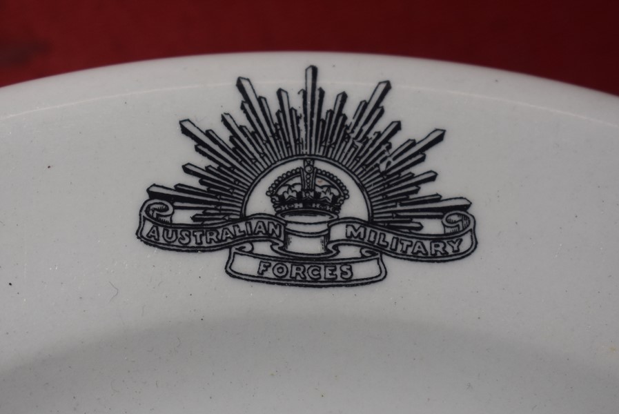 WW2 AUSTRALIAN ARMY SOLDIERS DINNER PLATE-SOLD