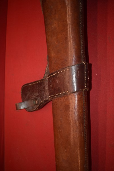 ORIGINAL LEATHER RIFLE BUCKET FOR THE 303 RIFLE 1939 DATED-SOLD
