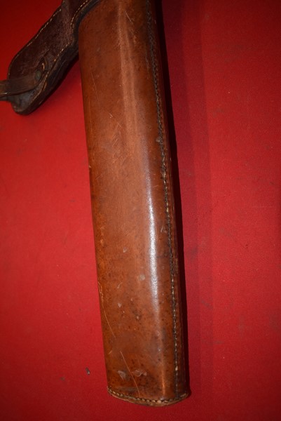 ORIGINAL LEATHER RIFLE BUCKET FOR THE 303 RIFLE 1939 DATED-SOLD
