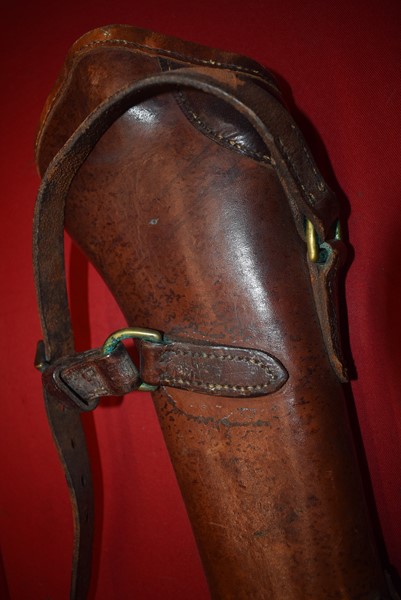 ORIGINAL LEATHER RIFLE BUCKET FOR THE 303 RIFLE 1939 DATED-SOLD