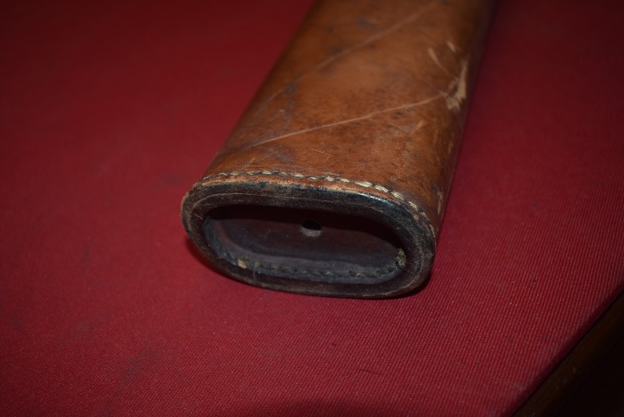 ORIGINAL LEATHER RIFLE BUCKET FOR THE 303 RIFLE 1939 DATED-SOLD