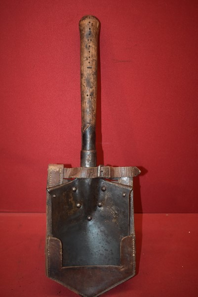WW1 GERMAN ENTRENCHING TOOL AND COVER-SOLD