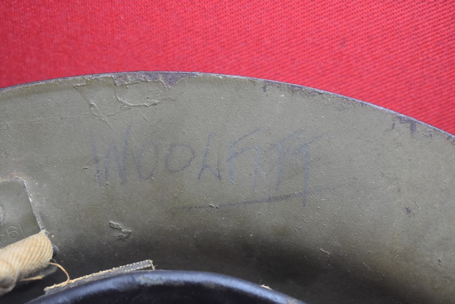 WW2 AUSTRALIAN ISSUED ARMY HELMET PERSONALIZED-SOLD