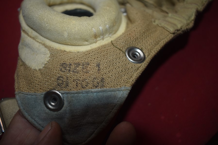 WW2 RAF/RAAF TROPICAL PILOTS HELMET, OXYGEN MASK AND GOGGLES-SOLD