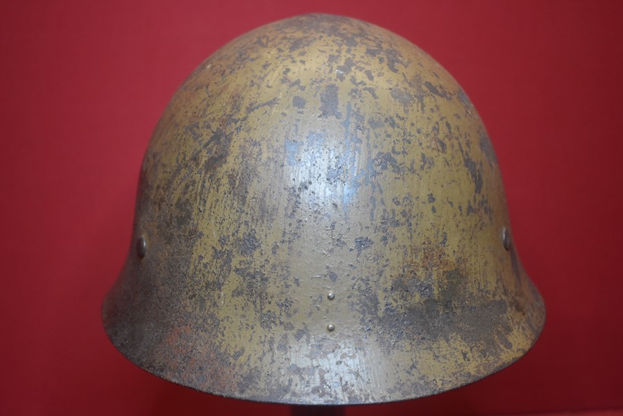 WW2 JAPANESE MODEL 32-TYPE 90 HELMET WITH LINER.-SOLD