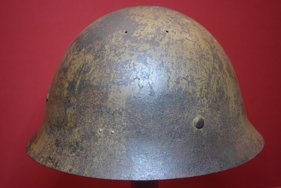 WW2 JAPANESE MODEL 32-TYPE 90 HELMET WITH LINER.-SOLD