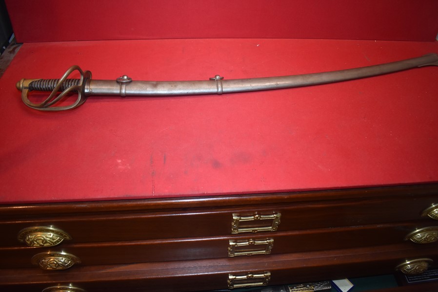 US CIVIL WAR HEAVY CAVALRY SWORD BY AMES 1862-SOLD JB