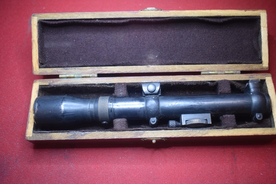 RARE CASED WW1-2 GERMAN SNIPER SCOPE GERARD LANDLICHT