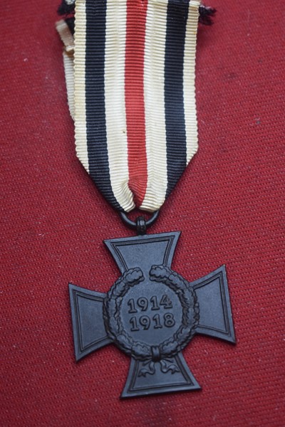 WW1 IMPERIAL GERMAN HINDENBURG CROSS FOR NEXT OF KIN OR WIDOWS MEDAL