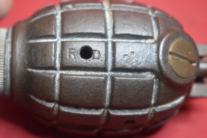 WW2 BRITISH/AUSTRALIAN DE-ACTIVATED HAND GRENADE FOR THE 303 RIFLE CUP ...