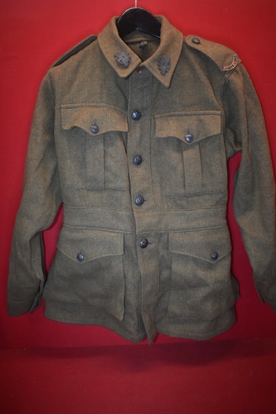 WW2 AUSTRALIAN ARMY SOLDIERS TUNIC DATED 1942-SOLD