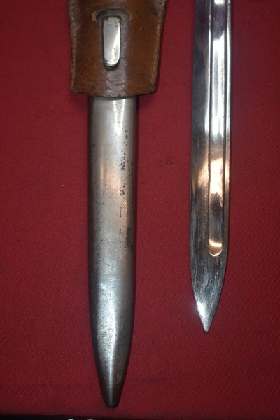 WW1 AUSTRIAN M1895 MANNLICHER PARADE BAYONET WITH ORIGINAL FROG-SOLD