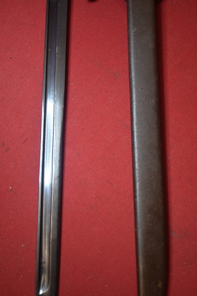 WW2 JAPANESE HOOKED QUILLON TYPE 30 BAYONET AND FROG-SOLD