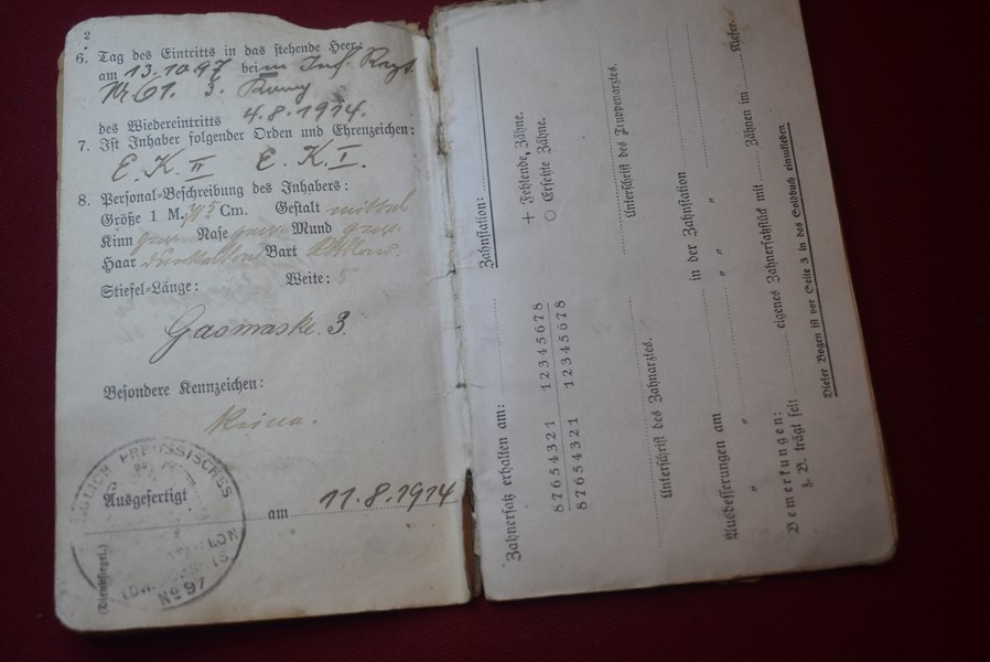 WW1 GERMAN SOLDIERS SOLDBUCH