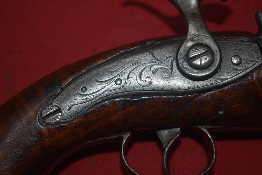 ANTIQUE PERCUSSION CAP POCKET PISTOL-SOLD