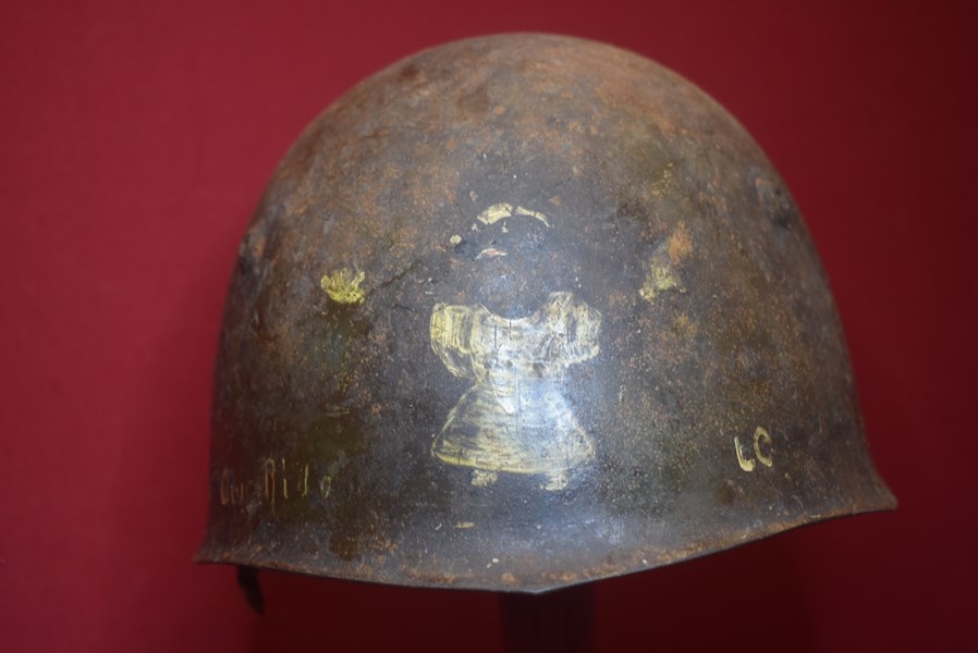 WW2 ITALIAN ARMY PERSONALISED M33 HELMET