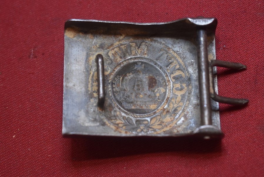 WW1 IMPERIAL GERMAN COMBAT BELT BUCKLE.code h