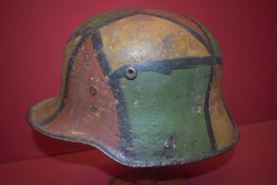 WW1 GERMAN M17 CAMO HELMET