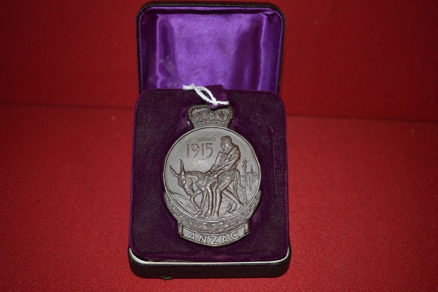 WW1 NEW ZEALAND EXPEDITIONARY FORCE (NZEF) ANZAC MEDALLION-SOLD
