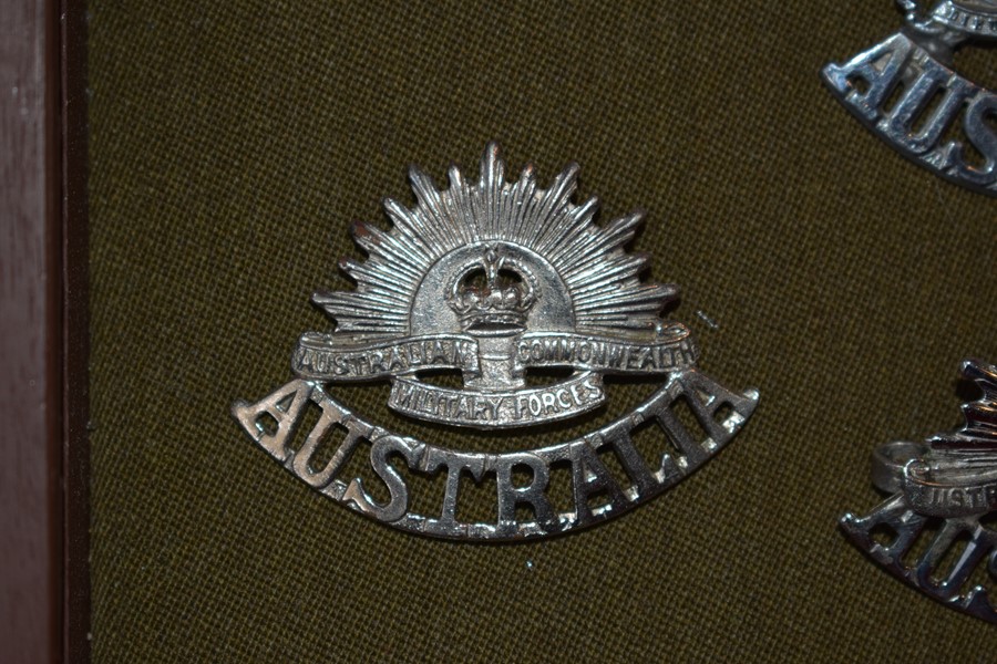 COLLECTION OF AUSTRALIAN RISING SUN BADGES