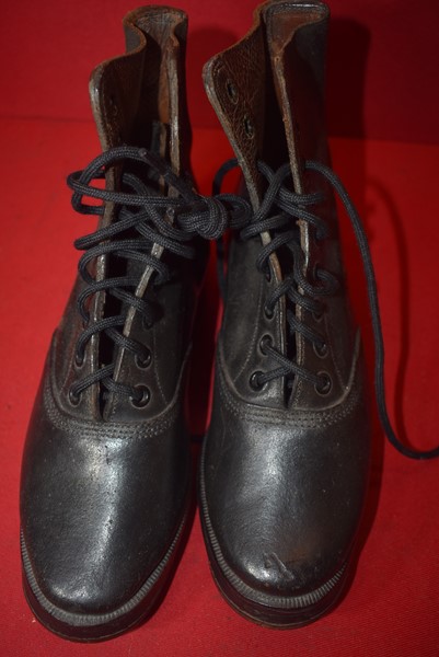 WW2 GERMAN HITLER YOUTH ANKLE BOOTS-SOLD