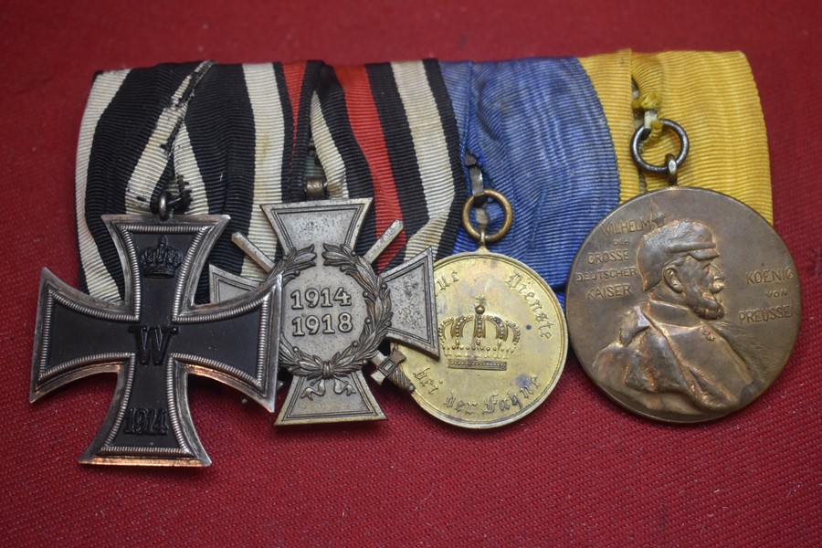 WW1 IMPERIAL GERMAN IRON CROSS 4 MEDAL GROUP