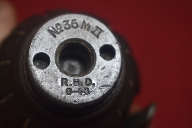 WW2 BRITISH/AUSTRALIAN DE-ACTIVATED HAND GRENADE FOR THE 303 RIFLE CUP ...